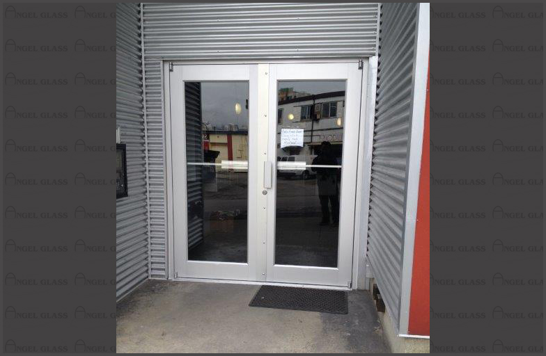 Aluminum Entrance Door with Transom - Angel Glass Corporation Project Site