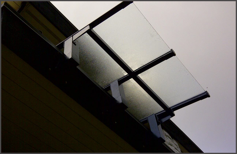 Glass canopy company. Angel Glass canopy for Burnaby home.