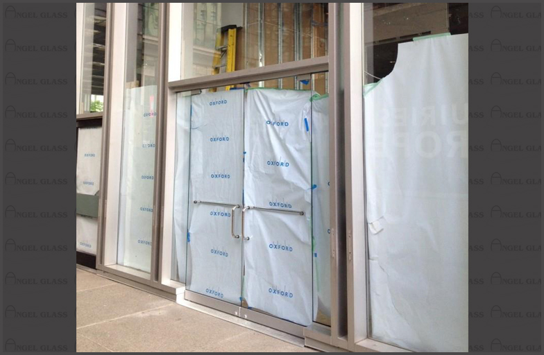 Chewies Restaurant - Commercial Aluminum Storefront Door - Angel Glass ...